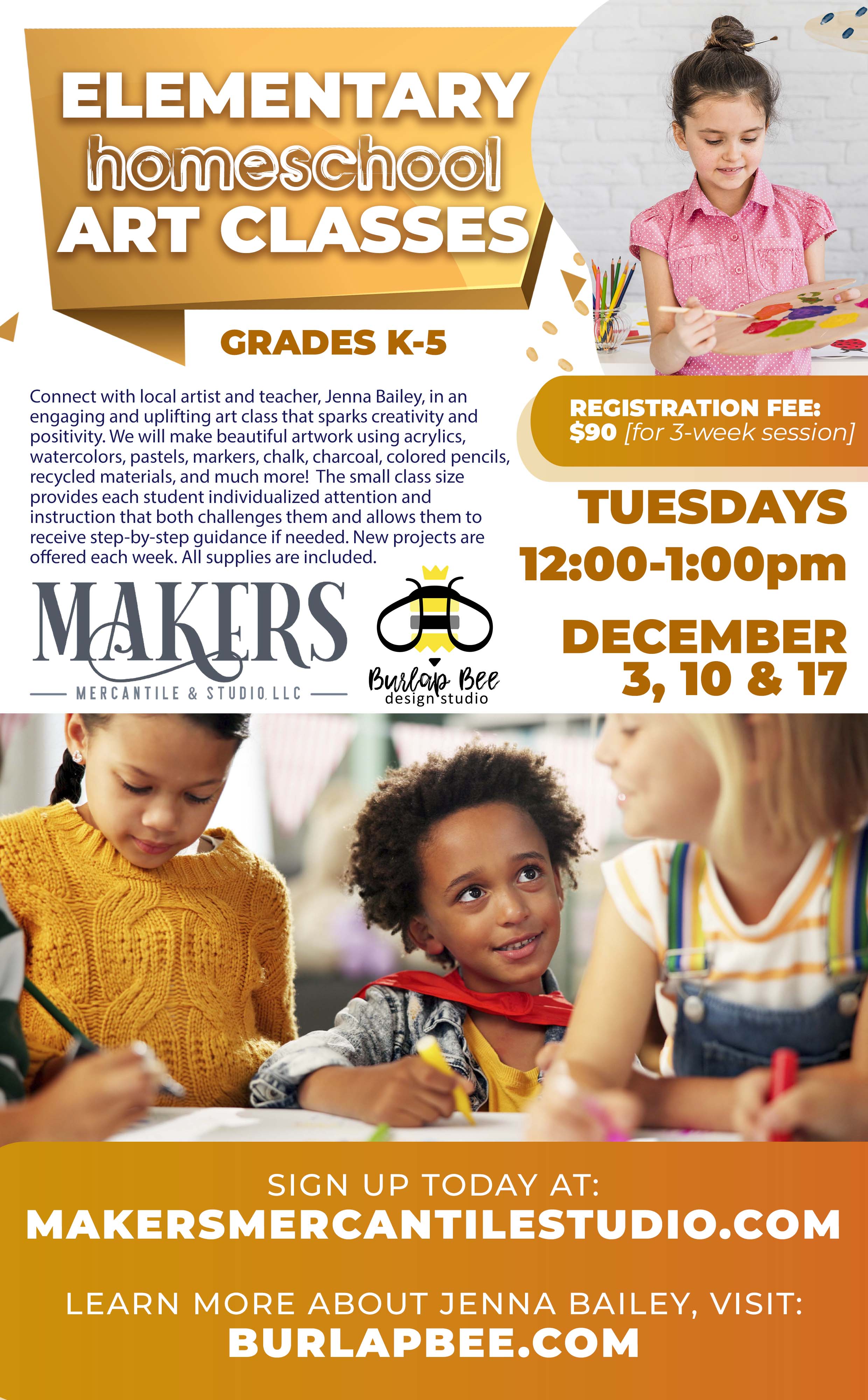 Elementary Art - Week 3 – Makers Mercantile & Studio